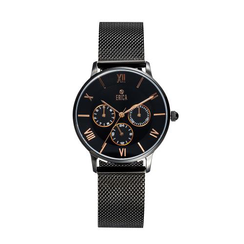 ERICA米蘭羅馬數字三眼不鏽鋼情人錶(ER-19-ALB)|其他品牌|ETMall東森購物網