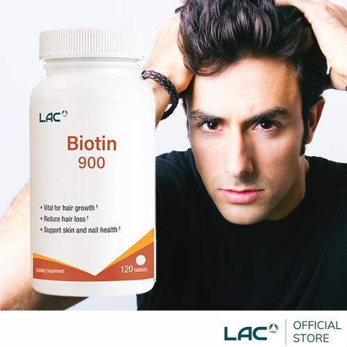 【LAC利維喜】生物素900食品錠120錠(自信飄逸/男女適用/迷人法絲/素食可)|維他命H|ETMall東森購物網
