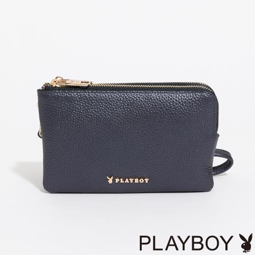 PLAYBOY - 萬用包附手挽帶 Vibe系列 - 藍色|手提/手拿包|ETMall東森購物網