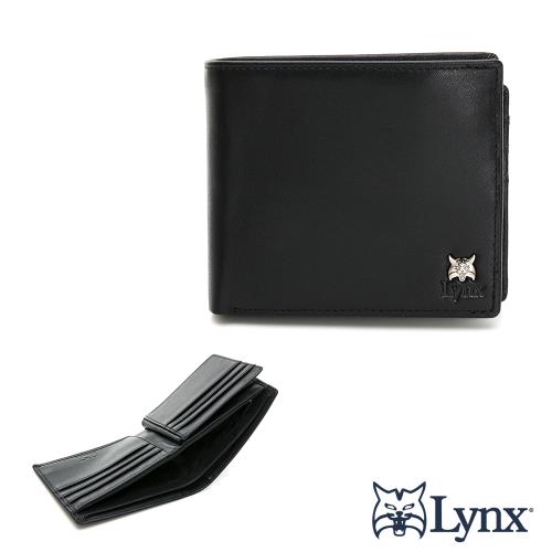 Lynx - 美國山貓進口nappa牛皮軟質感中間翻拉鍊內袋9卡透明窗短夾|短夾|ETMall東森購物網