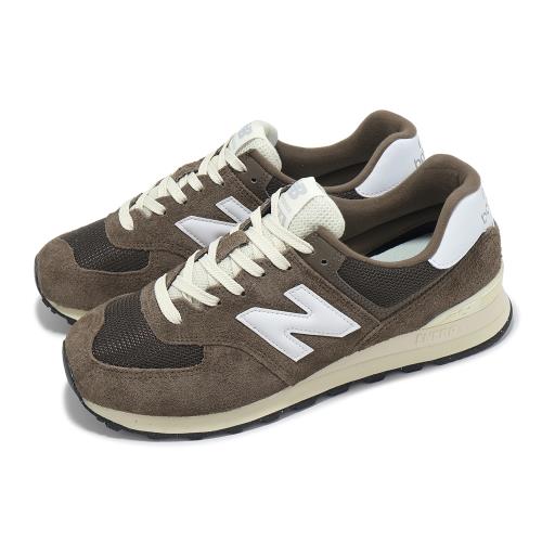 New Balance 休閒鞋 574 男鞋 女鞋 深草菇 兔毛灰 棕 麂皮 經典 緩衝 情侶鞋 NB U574RBI-D|休閒運動鞋 ...