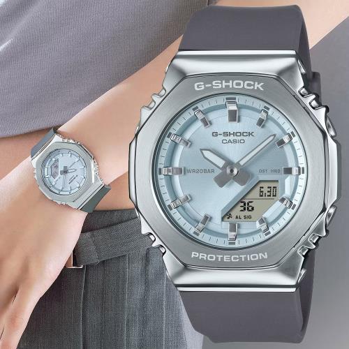 CASIO G-SHOCK 八角形錶殼 經典雙顯腕錶 GM-S2110-2A|預購錶款|ETMall東森購物網
