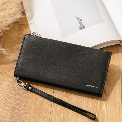 【金安德森】Anders 牛皮磁扣拉鍊長夾-自信黑 |金秋購物節，全站最高39%回饋，消費滿額再抽999黃金|長夾|ETMall東森購物網