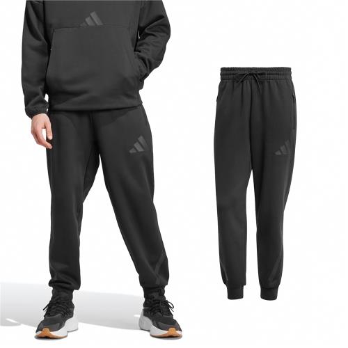 adidas 長褲 Z.N.E. 男款 黑 寬鬆 中腰 綁帶 棉褲 褲子 愛迪達 JD9599|長褲|ETMall東森購物網
