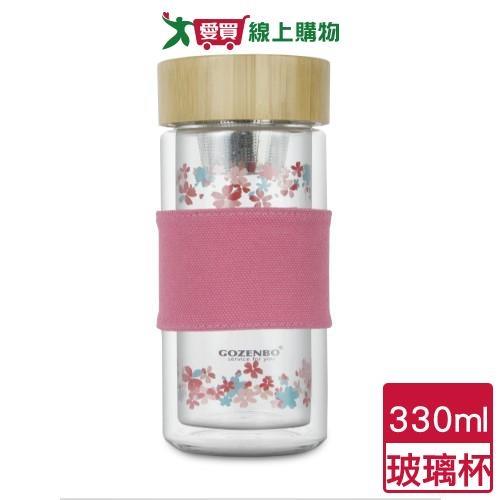 御膳坊 櫻花磁吸雙層玻璃杯 330ml 304不鏽鋼茶葉濾網 耐熱玻璃 雙層隔熱 水壺 水瓶 隨行杯【愛買】|水壺/水瓶/馬克杯|ETMall東森購物網