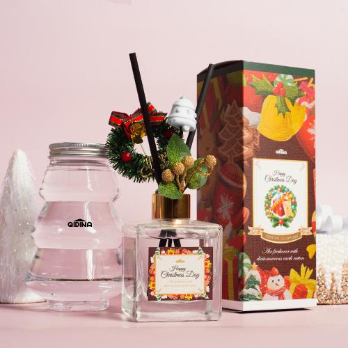 QIDINA 聖誕花圈氣派款/香氛珪藻土擴香瓶+補充瓶500ML /精油 擴香 香氛 香水 珪藻土 擴香瓶 芳香 薰衣草|其他品牌|ETMall東森購物網
