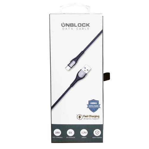【UNBLOCK】 手機快充傳輸線 USB-A對TYPE-C USB-A對Lightning|Micro USB線|ETMall東森購物網