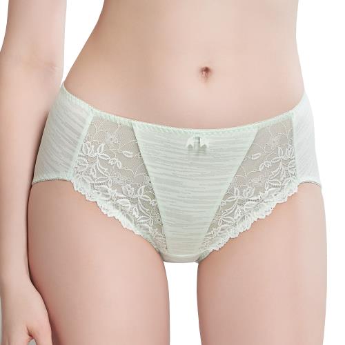 【Swear 思薇爾】 舒棉Bra系列M-3XL蕾絲中腰三角女內褲(輕綠色)|思薇爾|ETMall東森購物網