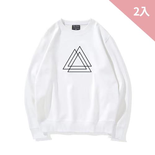 CS22 潮流圖案寬鬆圓領長袖T恤-2入|長袖T恤|ETMall東森購物網