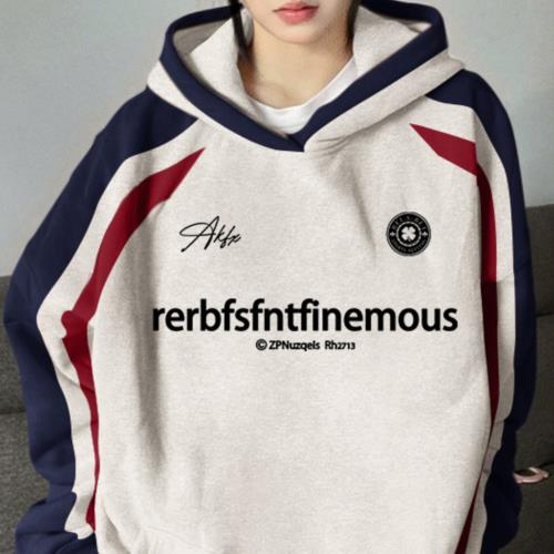 CS22 復古拼接連帽大學T|連帽上衣|ETMall東森購物網