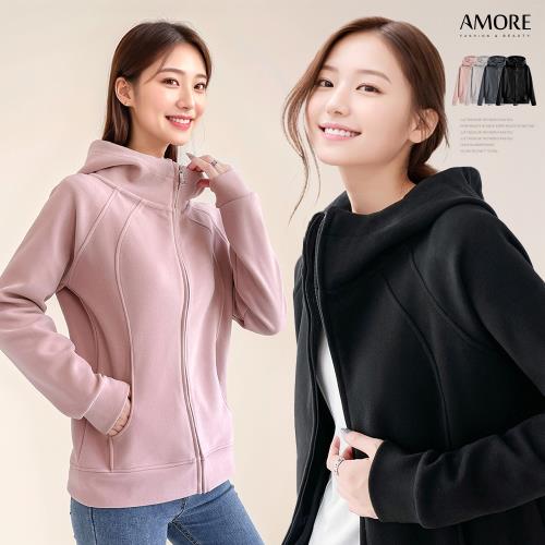 AM艾莫兒 率性俐落連帽保暖厚磅外套4色M-XXL |毛呢/羊毛大衣|ETMall東森購物網