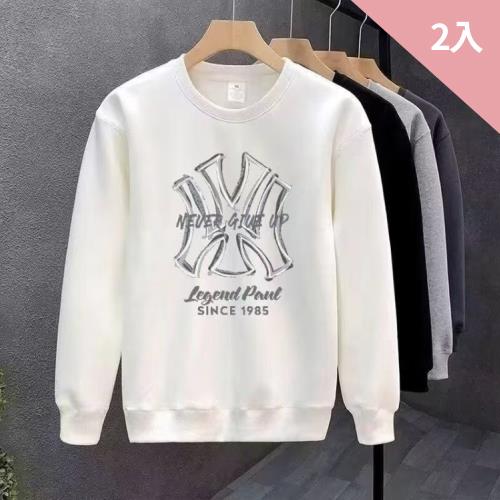 CS22 寬鬆圓領大尺碼情侶款長袖T恤一般款-2入|T恤|ETMall東森購物網