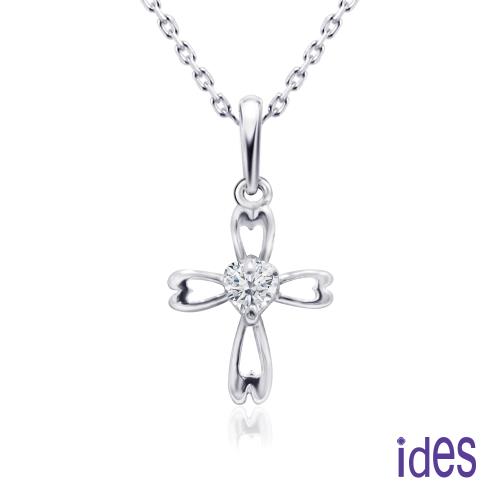 ides愛蒂思 輕珠寶義大利進口14K金十字架項鍊鎖骨鍊（16吋-KP614）|項鍊|ETMall東森購物網