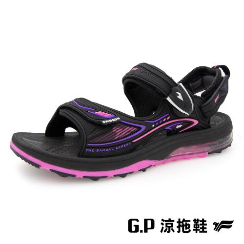 G.P 女款超緩震氣墊磁扣兩用涼拖鞋G9576W-黑桃色(SIZE:36-39 共二色) GP|女運動涼鞋|ETMall東森購物網