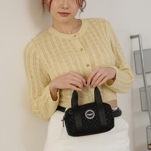 【金安德森】Polka 小巧圓筒手提側背包-經典黑|肩背包|ETMall東森購物網