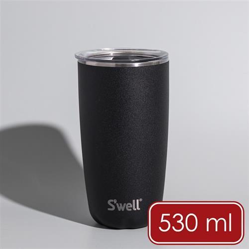 《Swell》Tumbler不鏽鋼滑蓋保溫杯(曜石黑530ml) | 保溫杯 保冷保冰杯 推蓋直飲杯 環保杯 便攜杯 咖啡杯 隨行杯|500～590ml|ETMall東森購物網