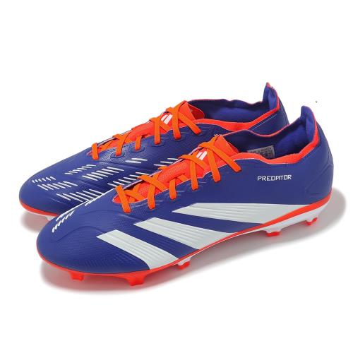 adidas 足球鞋 Predator League FG 男鞋 藍 橘 抓地 短草硬地 運動鞋 愛迪達 IF6348|足球鞋|ETMall東森購物網