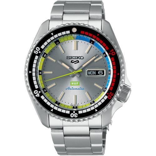 SEIKO 精工 5 Sports HUF 潮牌聯名款動力儲存機械錶/42.5mm (4R36-16J0N/SRPL33K1)SK003|機械 ...