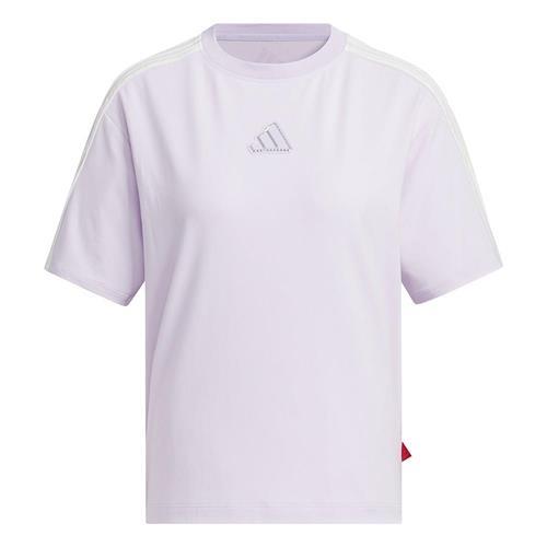 Adidas 短袖上衣 女裝 CNY 棉 紫【運動世界】JZ4159|短袖|ETMall東森購物網