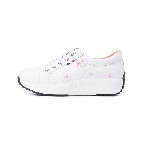 LUZZI 星釦牛皮休閒鞋 白 女鞋 鞋全家福|休閒鞋|ETMall東森購物網