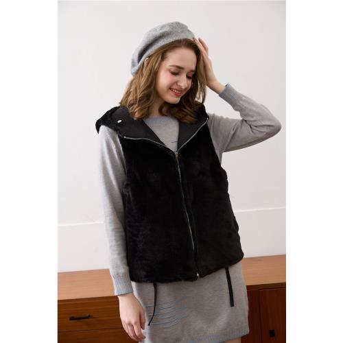 QWI北歐貴族雙面穿皮草風羊毛背心1入|背心式外套|ETMall東森購物網