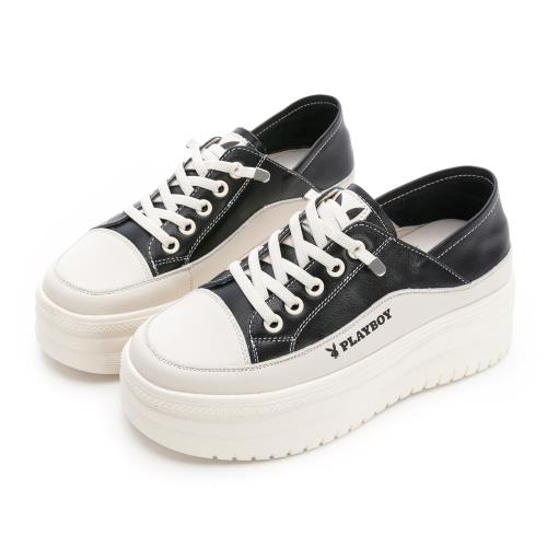 【PLAYBOY】Girly 2way 達克瓦茲厚底鞋-PY1101黑|休閒鞋|ETMall東森購物網