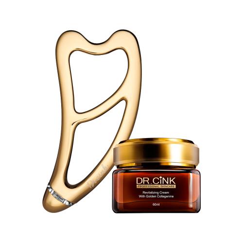 DR.CINK 達特聖克【寵媽最優惠】 10 IN 1 EMS全方位24K金微電流美容雕塑儀 + 黃金胜肽花蜜賦活霜60ml|Dr.Cink達特聖克|ETMall東森購物網