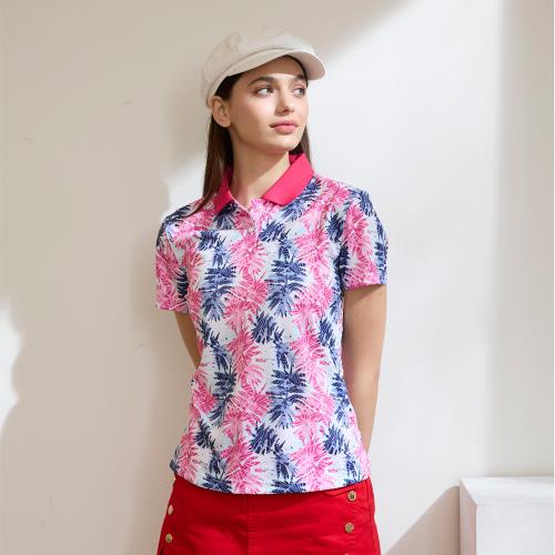 【LEIDOOE】花漾印花女短POLO衫(96227)|POLO衫|ETMall東森購物網