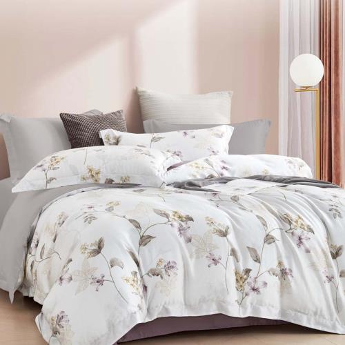 【馨眠Kim Gu Living】60支100%天絲四件式兩用被床包組-涵香(加大)|兩用被床包組|ETMall東森購物網