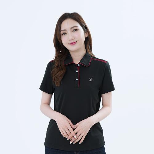 【遊遍天下】MIT女款抗UV防曬涼感吸濕排汗機能POLO衫GS1049 / 黑色(M-5L大尺碼)|POLO衫|ETMall東森購物網