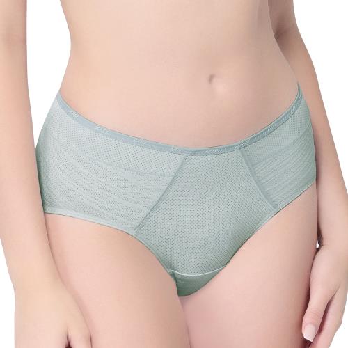 【Swear 思薇爾】K.K.Fit系列M-3XL涼感舒適透氣中腰三角女內褲(流星灰)|思薇爾|ETMall東森購物網