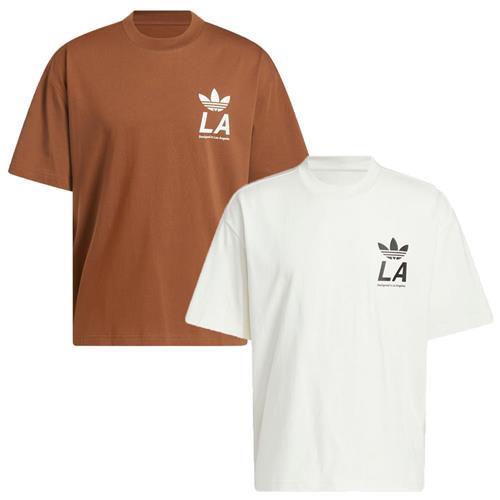 Adidas 短袖上衣 男裝 女裝 純棉 咖/米白【運動世界】JN6767/JP2135|短袖|ETMall東森購物網