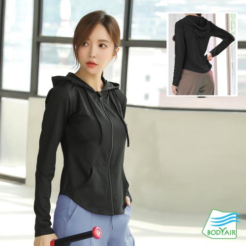 【BODYAIR嚴選】簡約小收腰連帽外套(瑜珈.運動.慢跑.透氣.舞蹈.運動外套)|外套|ETMall東森購物網