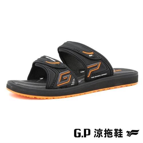 G.P 男款高彈性舒適雙帶拖鞋G5659M-橘色(SIZE:40-44 共三色) GP|男運動拖鞋|ETMall東森購物網