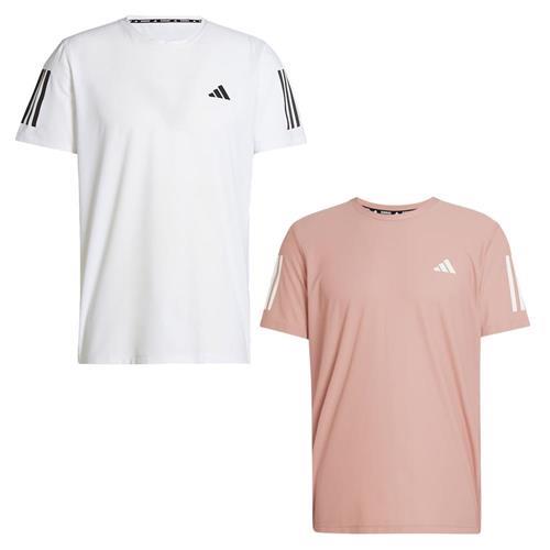 Adidas 排汗短袖上衣 男裝 反光細節 白/灰粉【運動世界】IK7436/JC9792|短袖|ETMall東森購物網