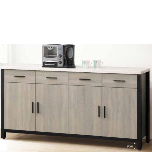 AS雅司-捷特5.3尺仿石面碗櫃下櫃-160.4*43*80.9cm|餐櫃|ETMall東森購物網