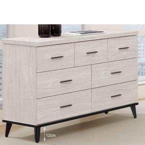 AS雅司-薩巴白橡色七斗櫃-121*40.2*79.1cm|七斗櫃以上|ETMall東森購物網