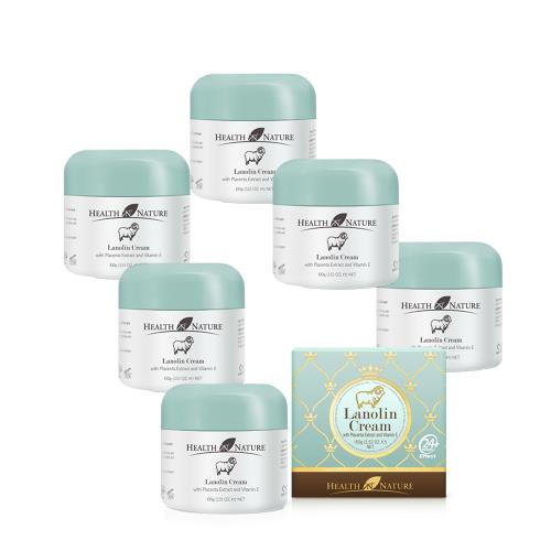 澳洲HEALTH NATURE 美肌綿羊霜含胎盤素維他命E(6入組 100g/罐)|其他歐美品牌|ETMall東森購物網