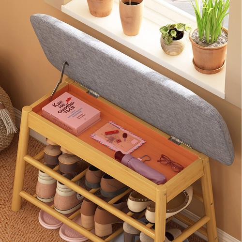 【AOTTO】 70公分楠竹掀蓋可坐式穿鞋椅(穿鞋凳 玄關椅 鞋架)|鞋架/鞋盒|ETMall東森購物網