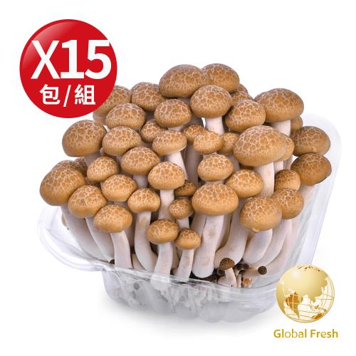 盛花園蔬果 南投國姓鄉鴻喜菇120g x15包(溫控栽培_具蟹香風味)|鴻喜菇/金針菇|ETMall東森購物網