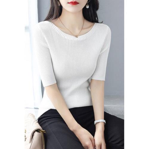 【ALLK 歐楷】新品 坑條針織衫上衣 4色(尺寸F/中大尺碼/涼爽/透氣)|造型上衣|ETMall東森購物網