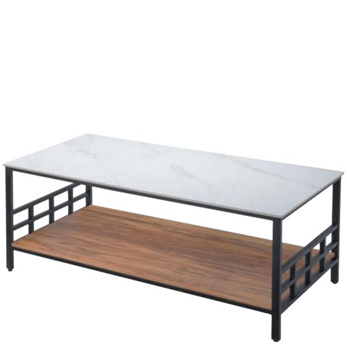 AS雅司-多尼希岩板石面大茶几-130*70*54cm|石面茶几/金屬茶几|ETMall東森購物網