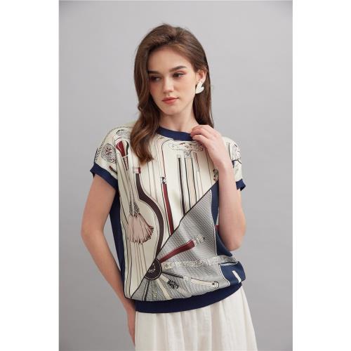 QWI法式真絲亞麻精品上衣1入|造型上衣|ETMall東森購物網