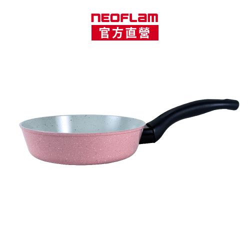 NEOFLAM Reverse抗菌彩色大理石系列平底鍋20cm-粉色/內白大理石|不沾鍋|ETMall東森購物網