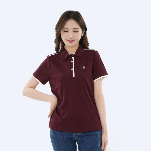 【遊遍天下】女款吸濕排汗抗UV機能短袖POLO衫 GS1033 / 酒紅(M-5L大尺碼)|POLO衫|ETMall東森購物網