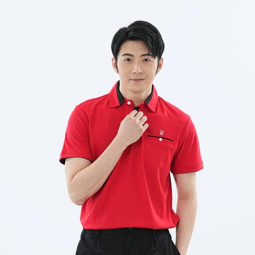 【遊遍天下】MIT 台灣製男款抗UV防曬吸濕排汗速乾機能POLO衫GS1037 紅色 M-5L大尺碼|POLO衫|ETMall東森購物網