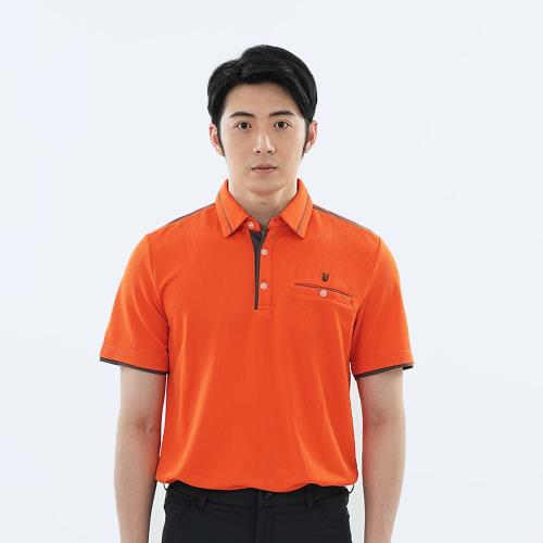 【遊遍天下】男款吸濕排汗抗UV機能POLO衫GS1039桔咖啡 M-5L大尺碼|POLO衫|ETMall東森購物網