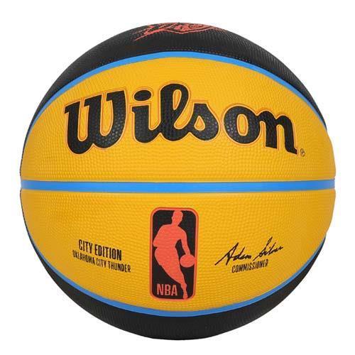 WILSON NBA城市系列24-25 雷霆-橡膠籃球 #7-室內外 7號球|籃球/周邊|ETMall東森購物網