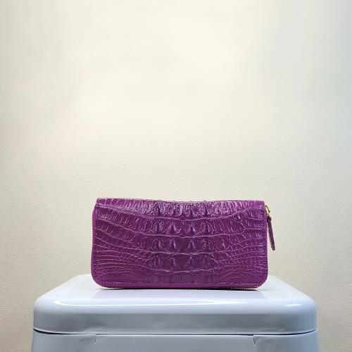 【M2nd】莉莉時尚真鱷皮長夾(紫-T32C)|長夾|ETMall東森購物網