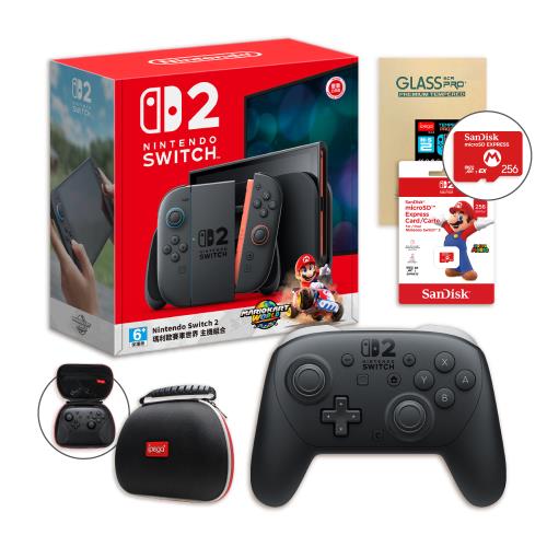 任天堂 NS2 Switch 2 瑪利歐賽車世界 同捆主機+NS2 Pro手把+記憶卡（手把包+貼）|Switch 2 主機|ETMall東森購物網
